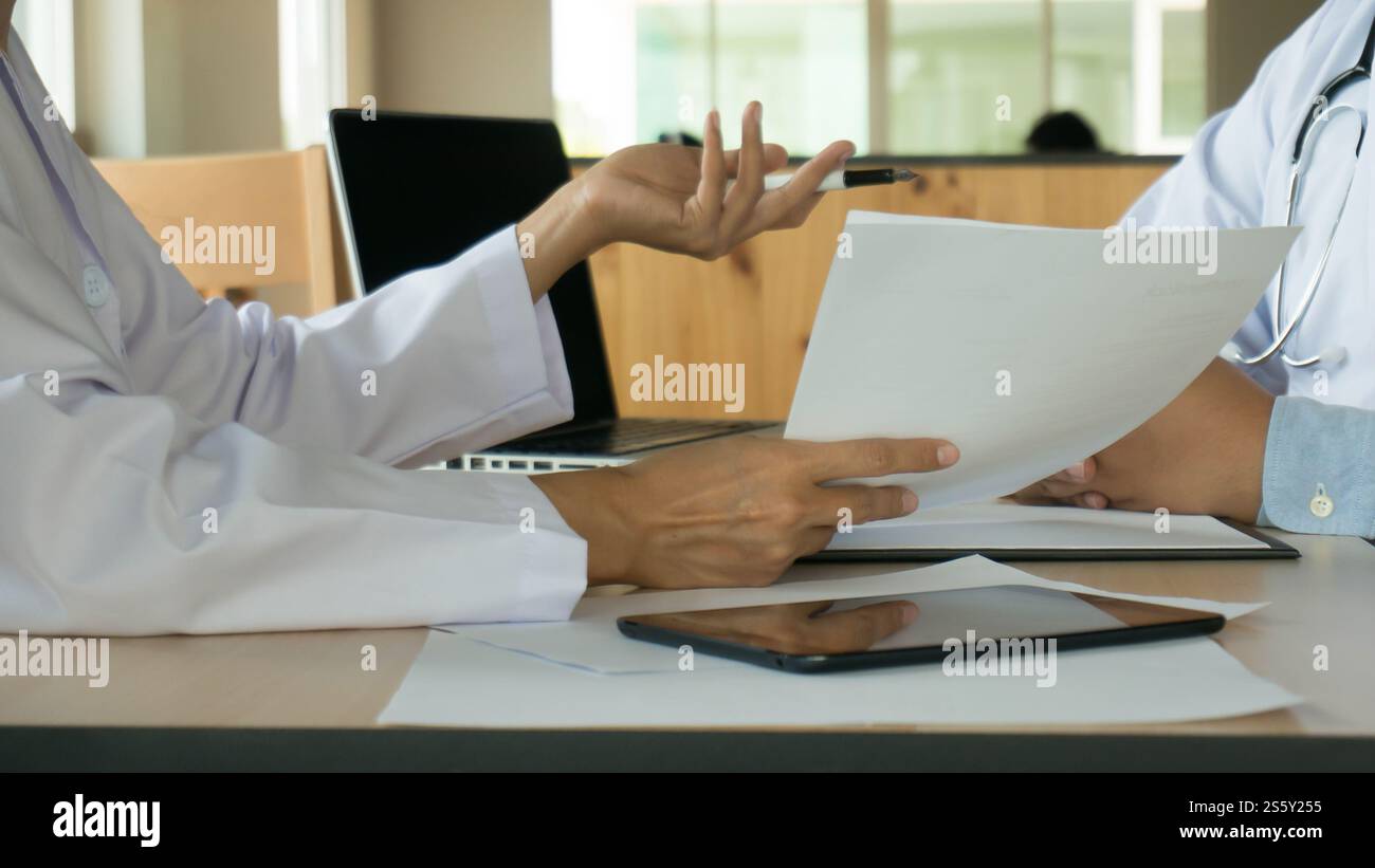 Doctor healthcare. Professional medical doctor in white uniform gown ...