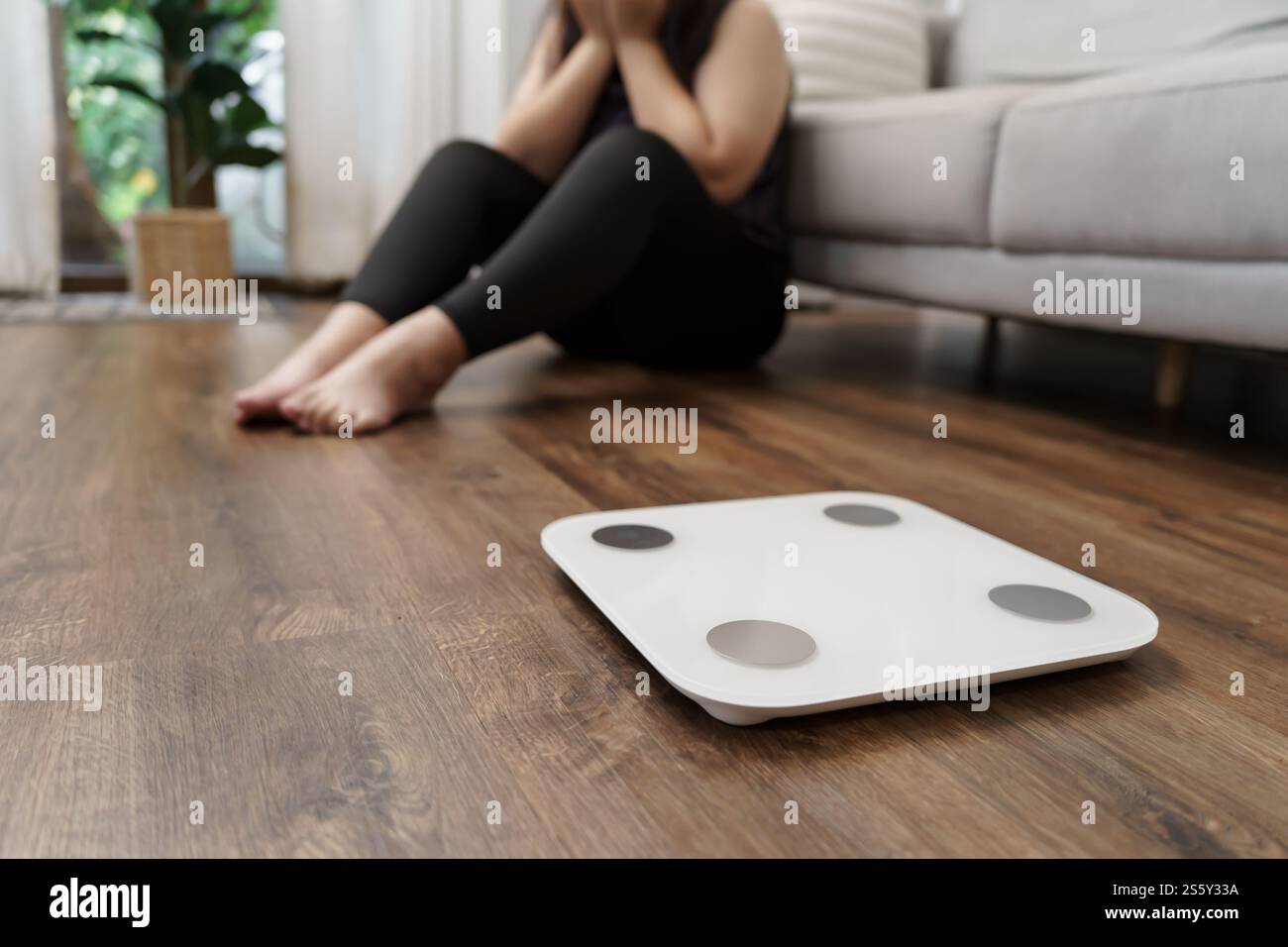 Sad obese woman with fat upset bored of dieting Weight loss fail Fat ...