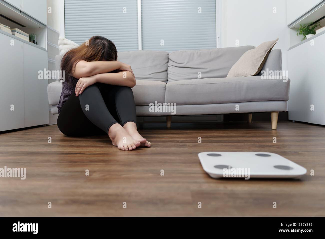 Sad obese woman with fat upset bored of dieting Weight loss fail Fat ...