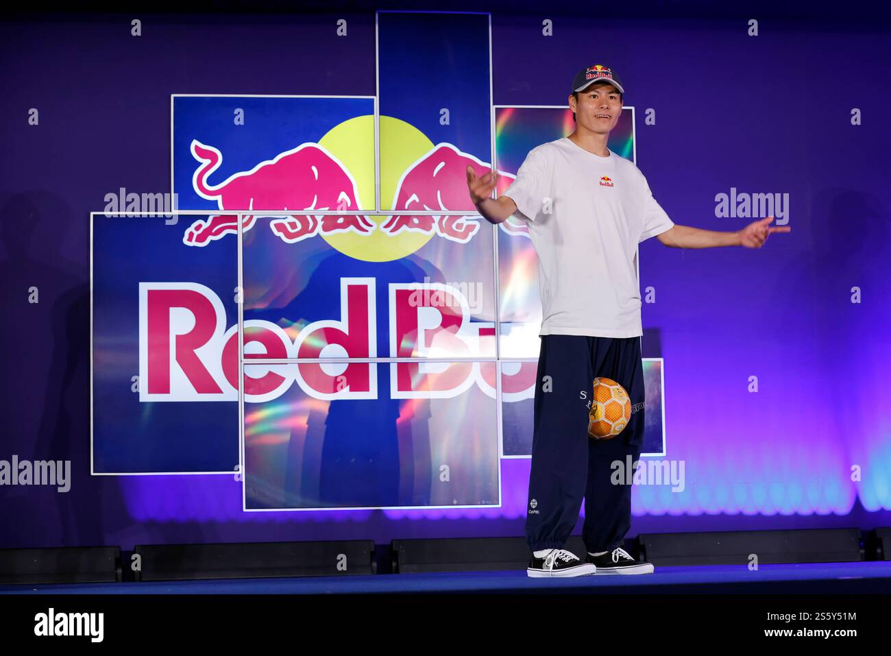 Saitama, Japan. 9th Jan, 2025. Yu-ri/, Freestylefootballer, Red Bull Athlete Football/Soccer ...