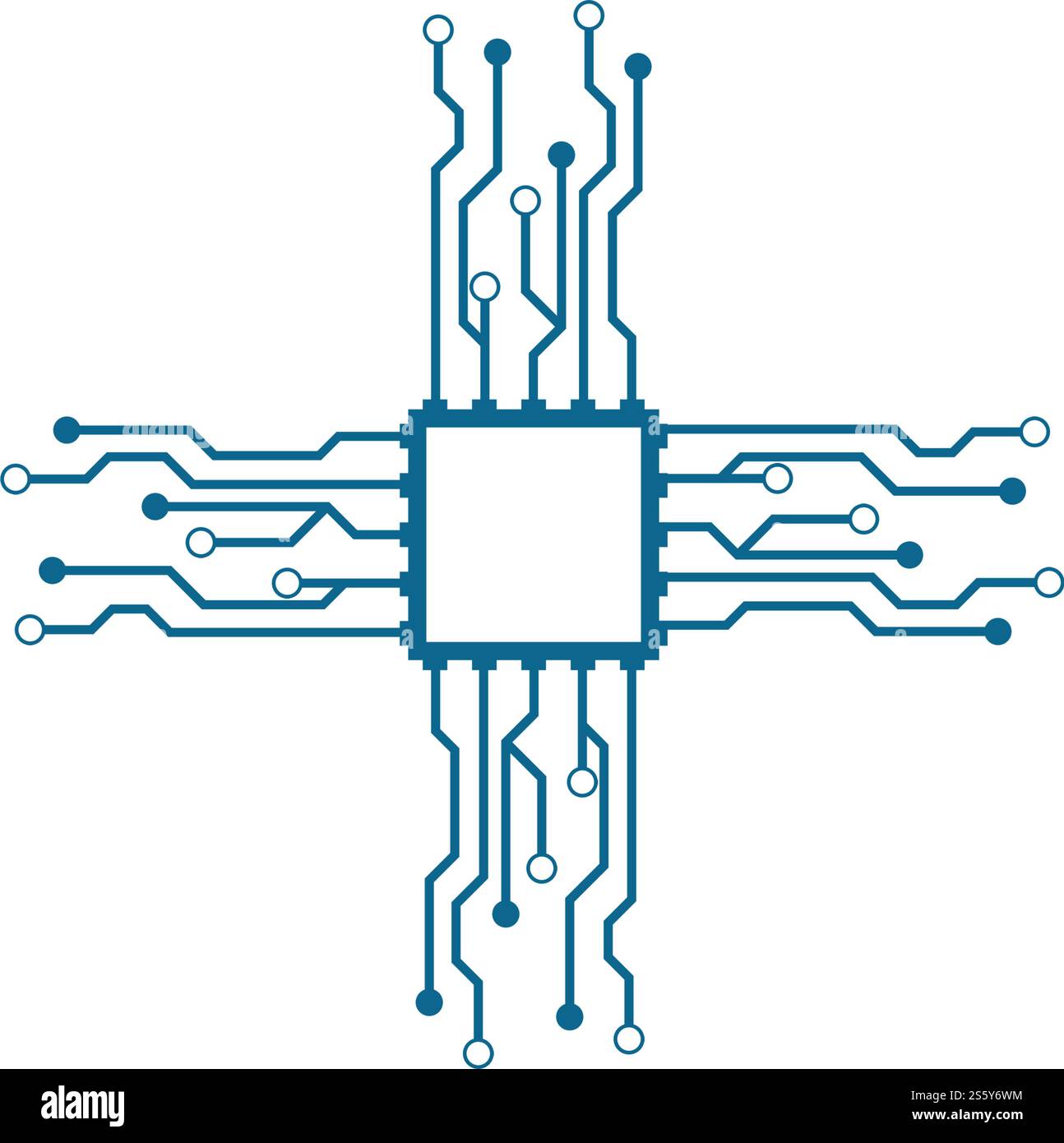 circuit technology logo vector template Stock Vector Image & Art - Alamy