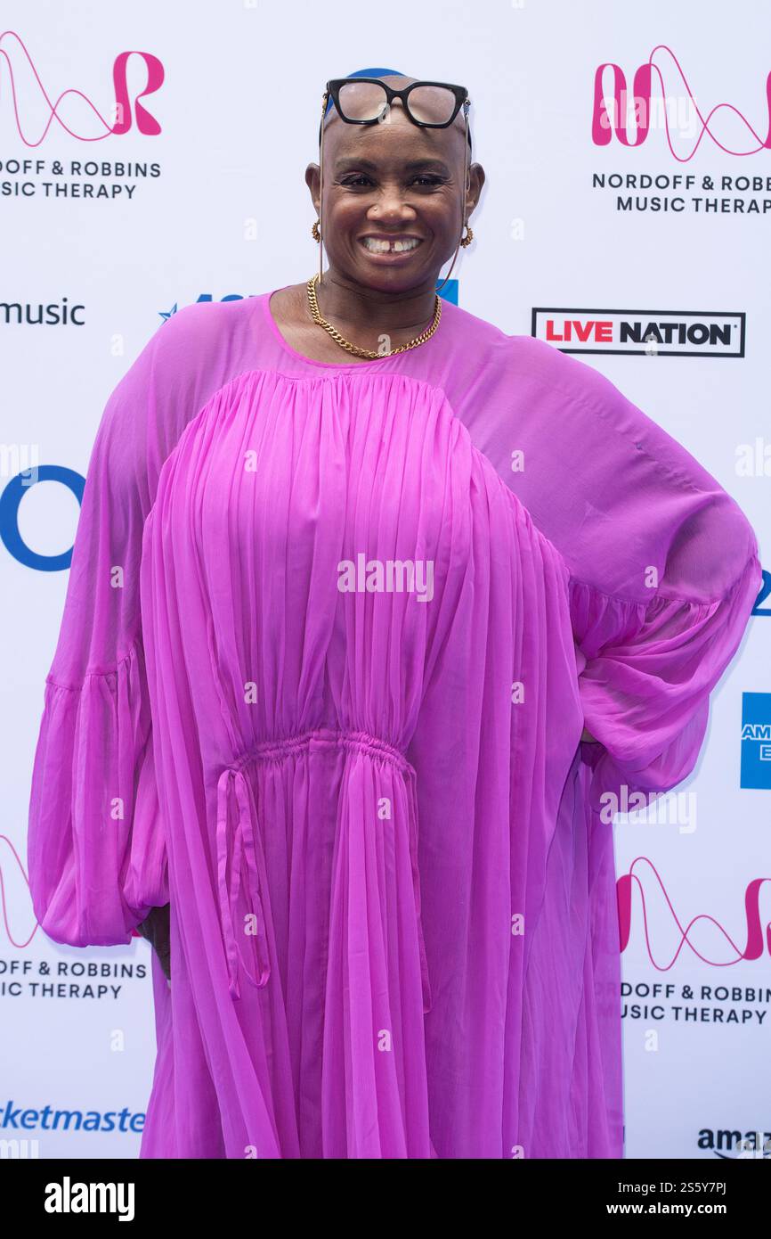 Andi Oliver attends the Nordoff and Robbins O2 Silver Clef Awards at ...