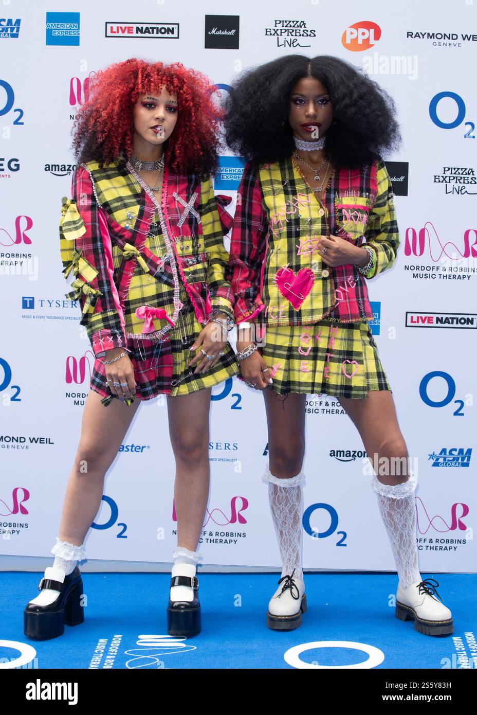 Georgia South and Amy Love of Nova Twins attends the Nordoff and ...