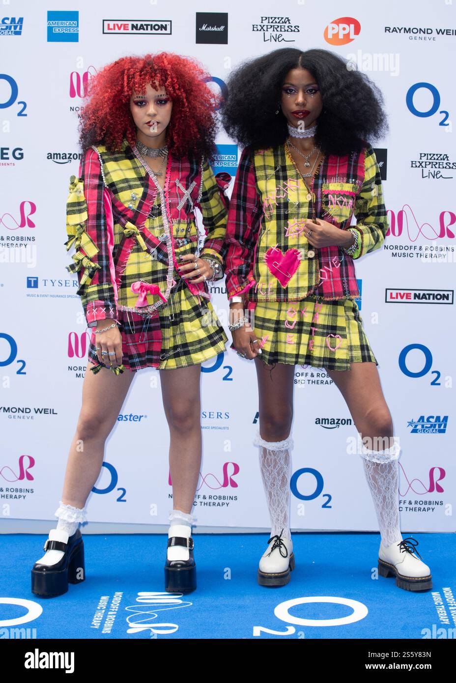 Georgia South and Amy Love of Nova Twins attends the Nordoff and ...