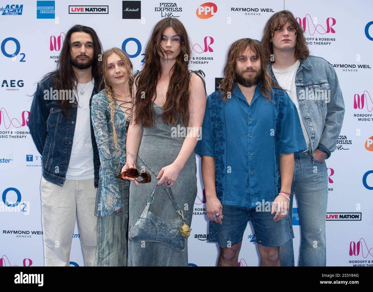 Wet Leg attends the Nordoff and Robbins O2 Silver Clef Awards at the JW Marriot, Grosvenor House ...