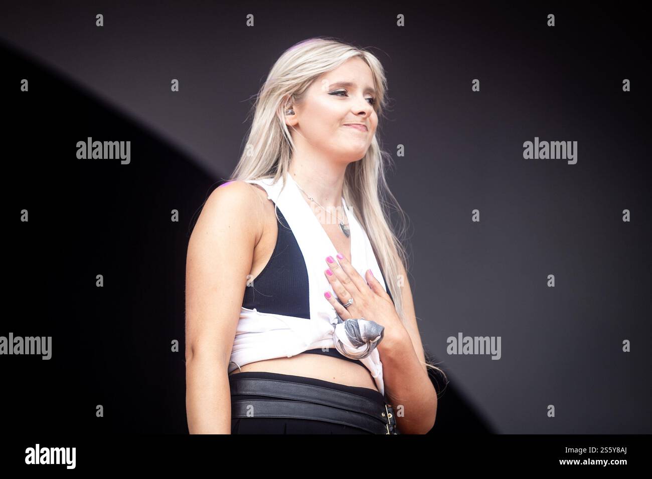 London, UK - July 1st, 2023: Chloe Adams performing at American Express ...