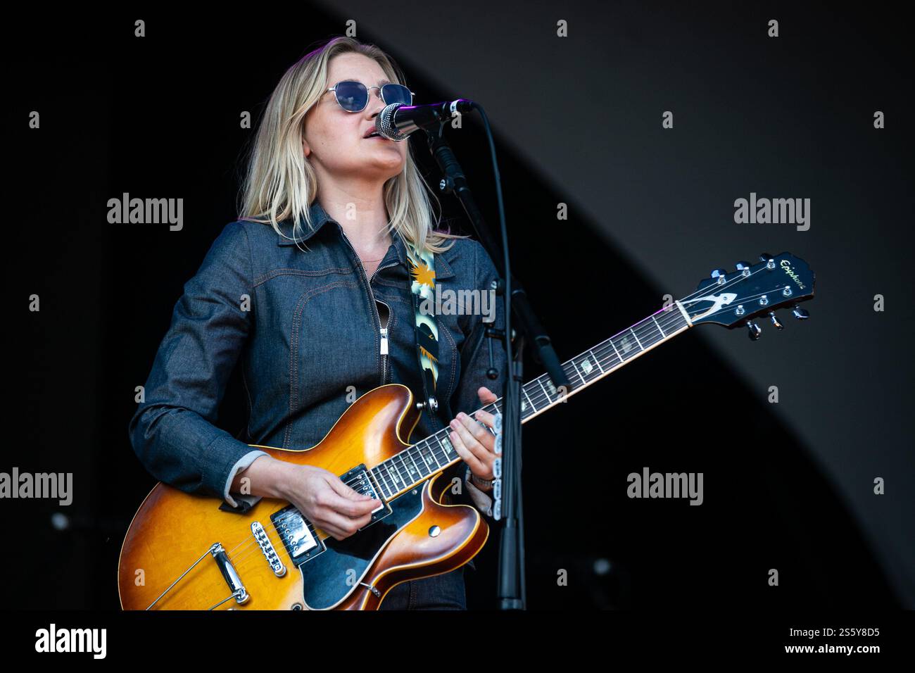 London, UK - July 1st, 2023: Aly & AJ (AJ Michalka) performing at ...