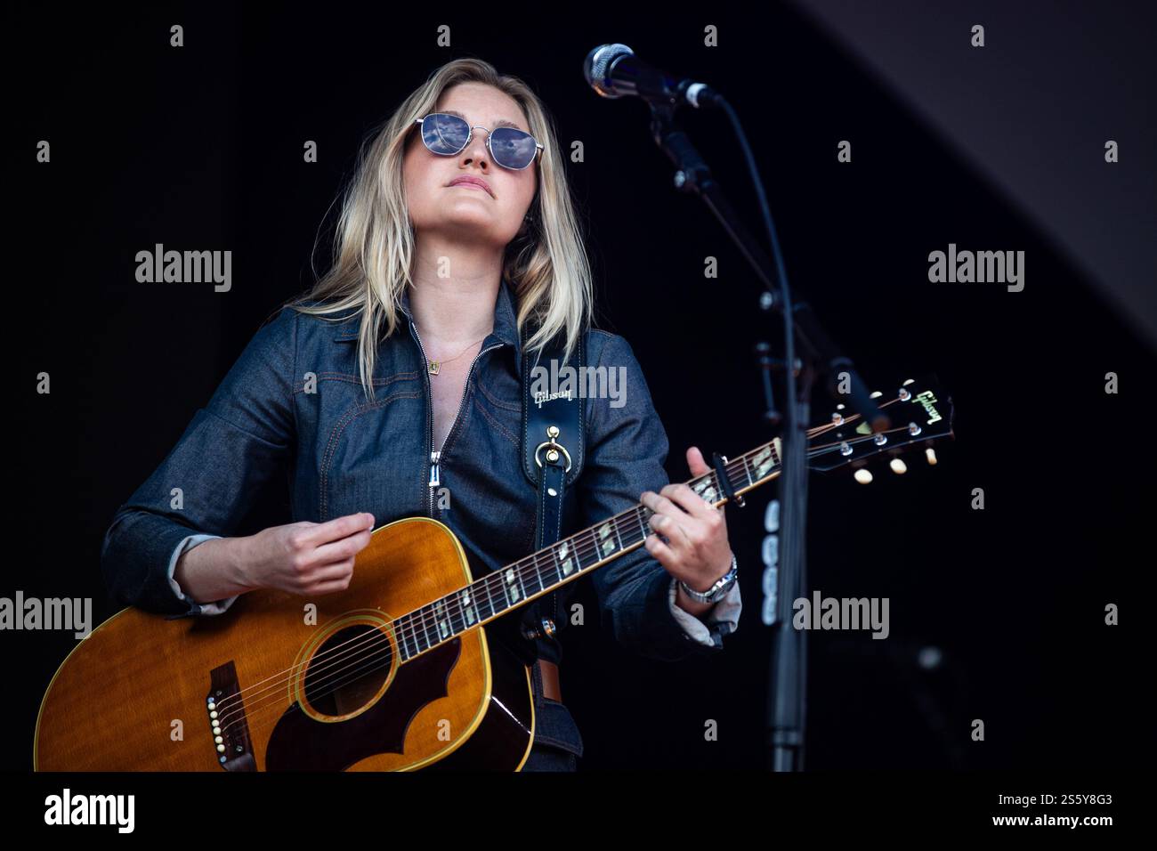 London, UK - July 1st, 2023: Aly & AJ (AJ Michalka) performing at ...
