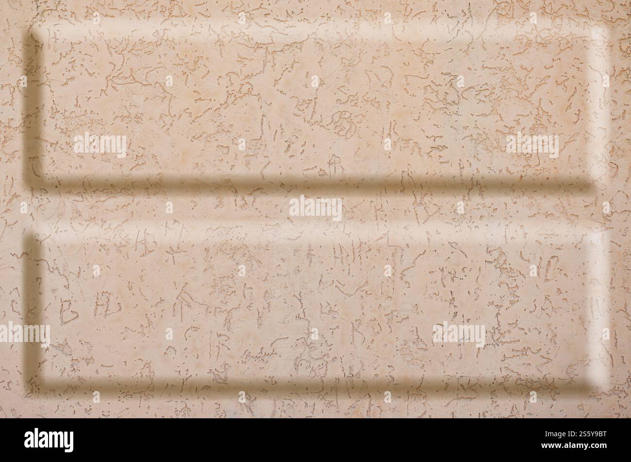 Texture concrete wall with relief inserts. Preparation for graphs ...