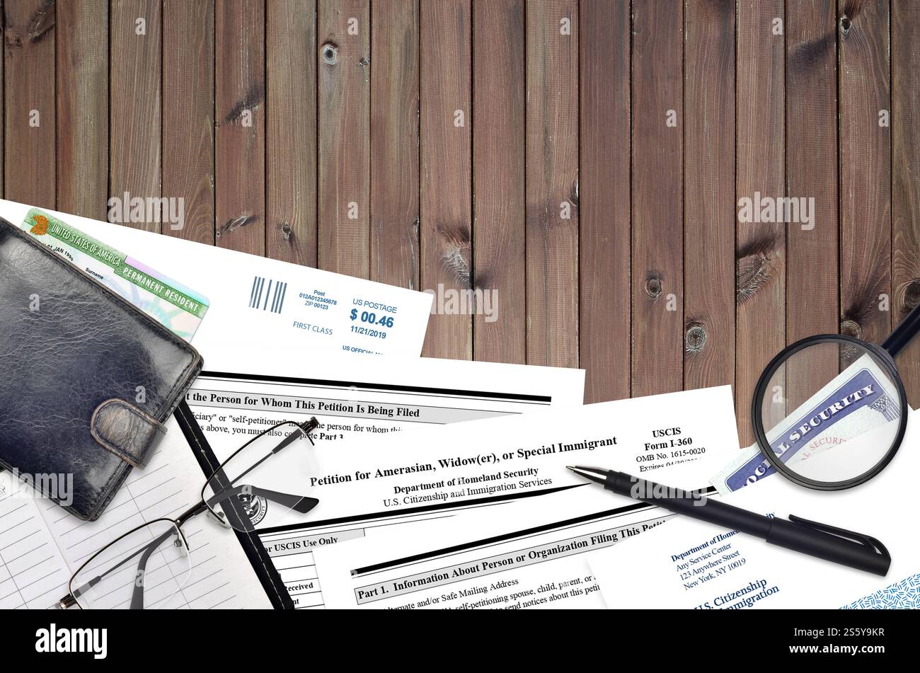 USCIS form I-360 Petition for amerasian, widower or special immigrant ...