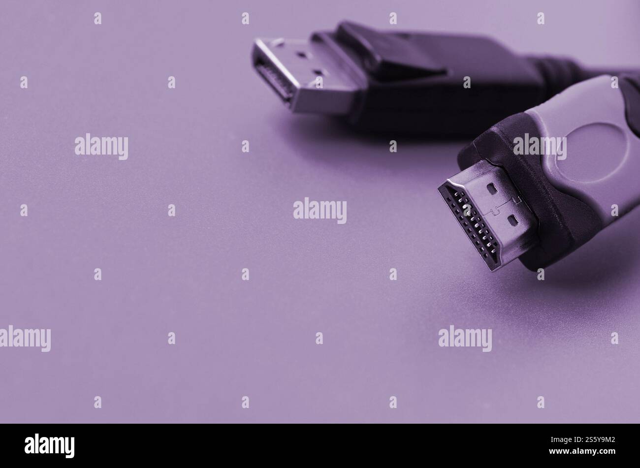 Audio video HDMI computer cable plug and 20-pin male DisplayPort gold ...