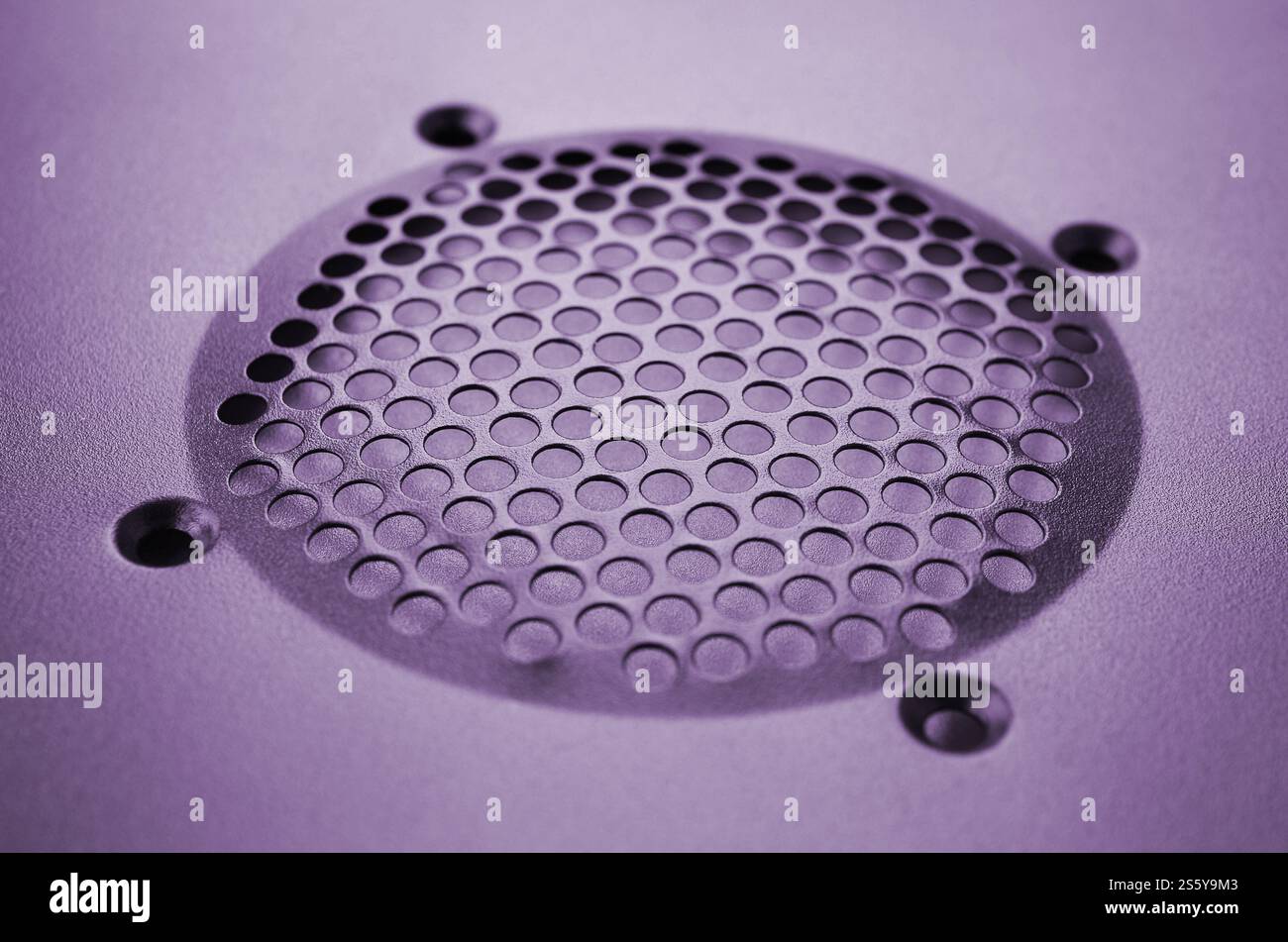 Close-up, shallow focus of a meshed style cooling panel used on a main ...