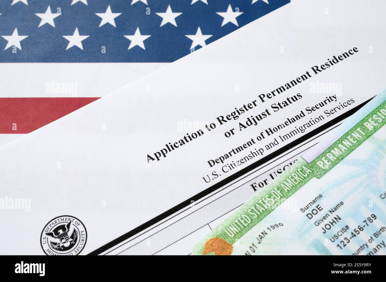 I-485 Application to register permanent residence or adjust status form ...