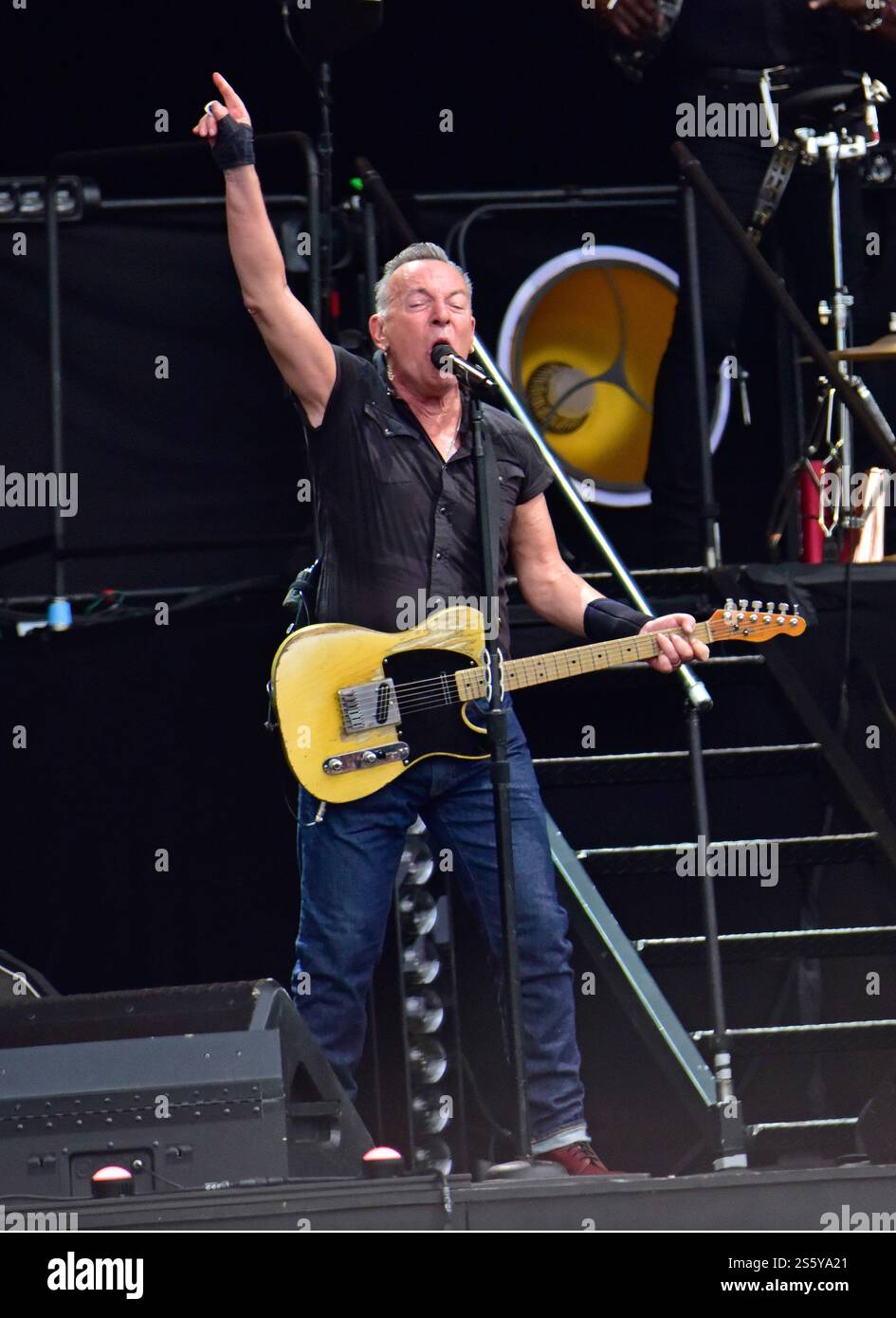 London, UK - July 8th, 2023: Bruce Springsteen and the E Street Band ...