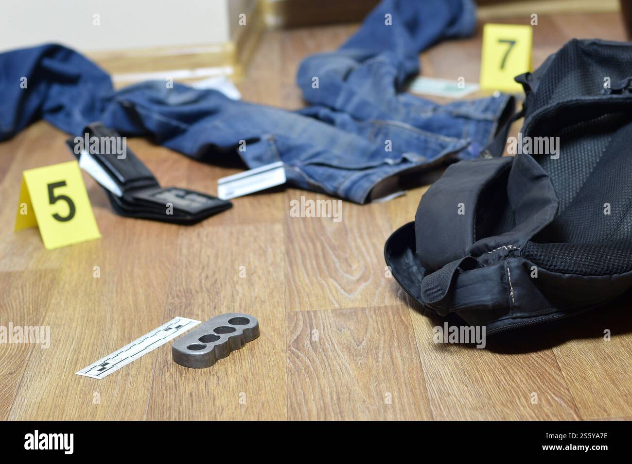 Crime scene investigation - numbering of evidences after the murdering ...