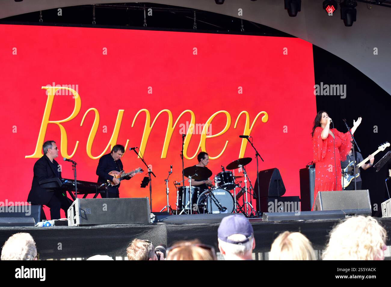 London, UK - July 8th, 2023: Rumer performing at American Express British Summertime in Hyde ...