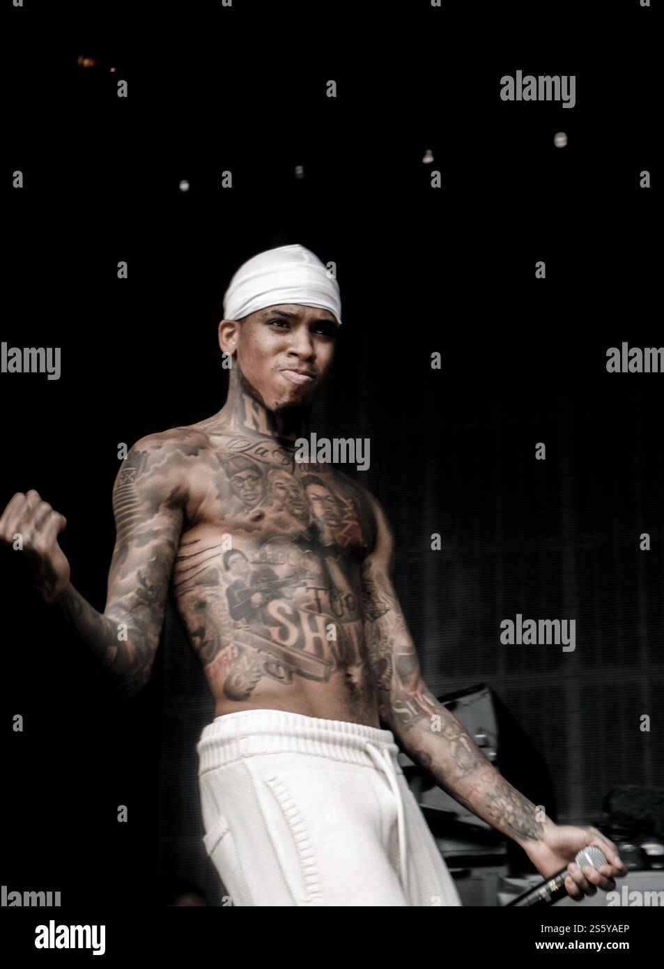 NLE Choppa performs at Wireless Festival 9th July 2023 Stock Photo - Alamy
