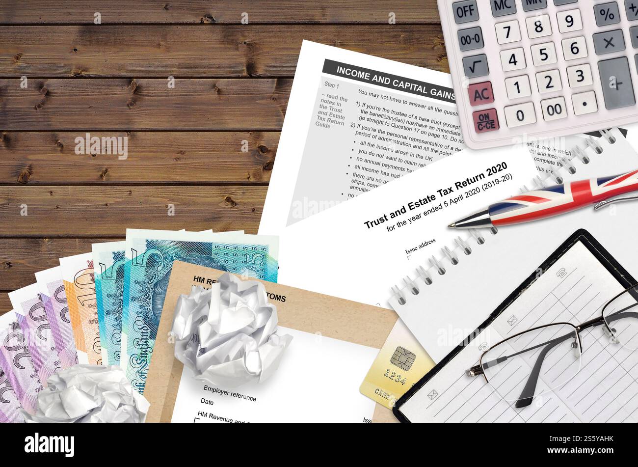 English Tax form sa900 Trust and estate tax return 2020 from HM revenue ...