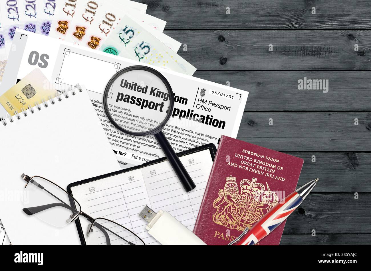 English form OS United Kingdom passport application from HM passport ...