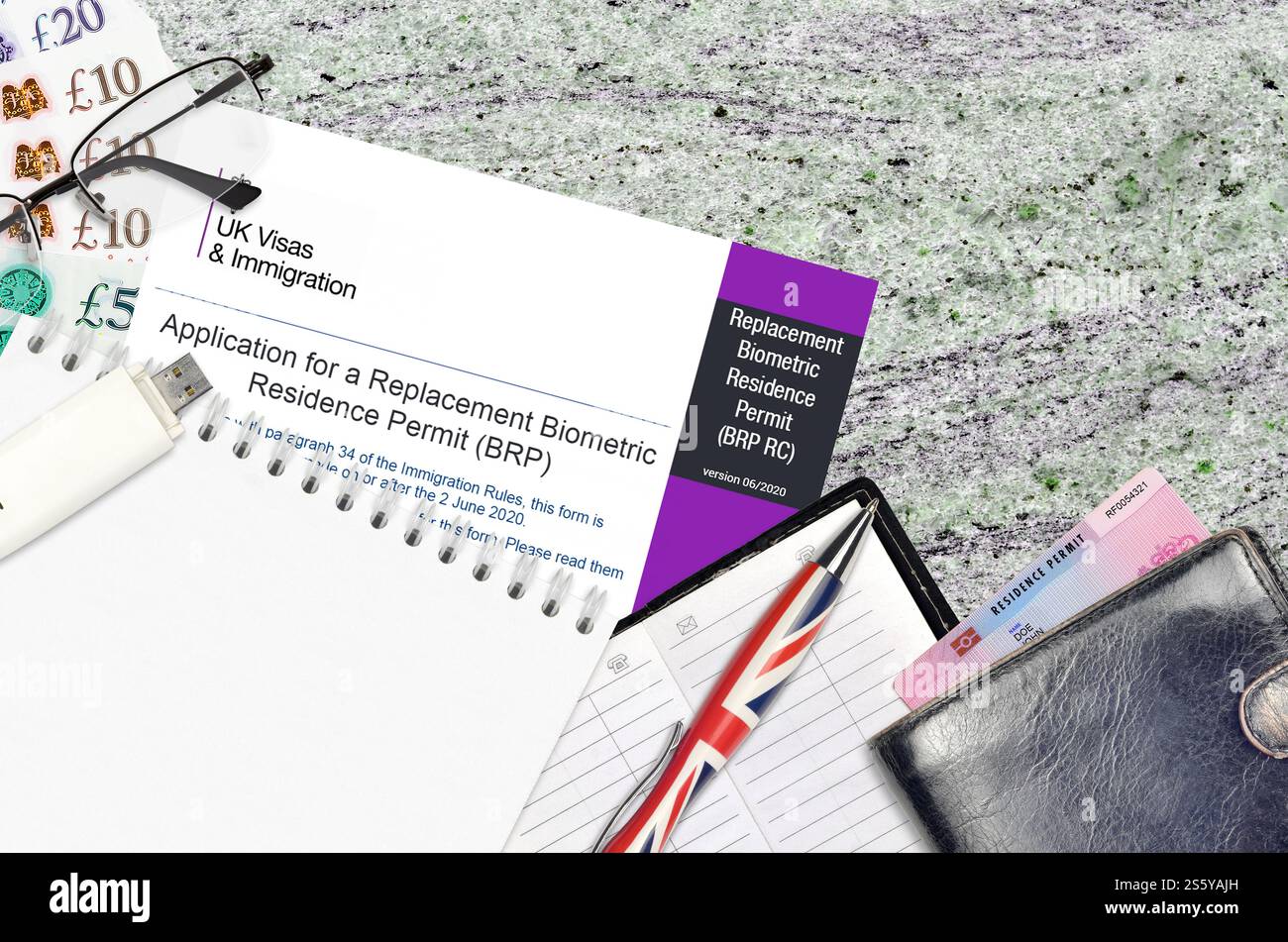 English form BRP RC Application for a replacement biometric residence ...