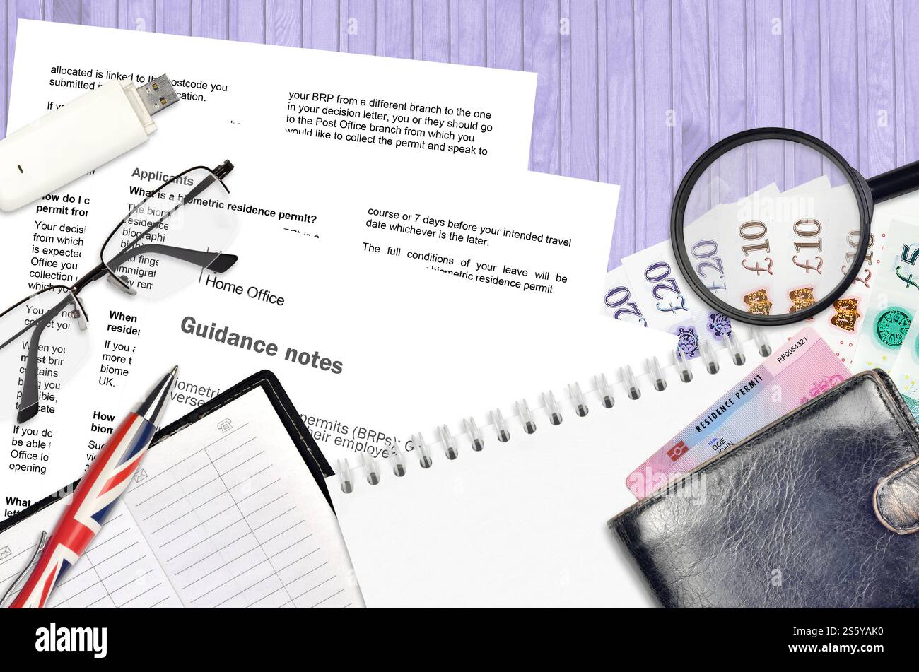 English form BRP with guidance notes to applying biometric residence ...