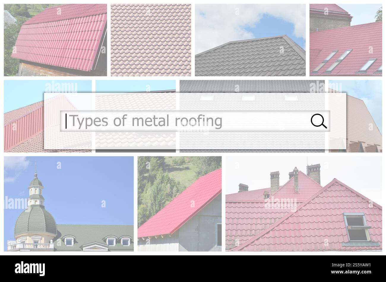 Red metal roofing new Cut Out Stock Images & Pictures - Alamy