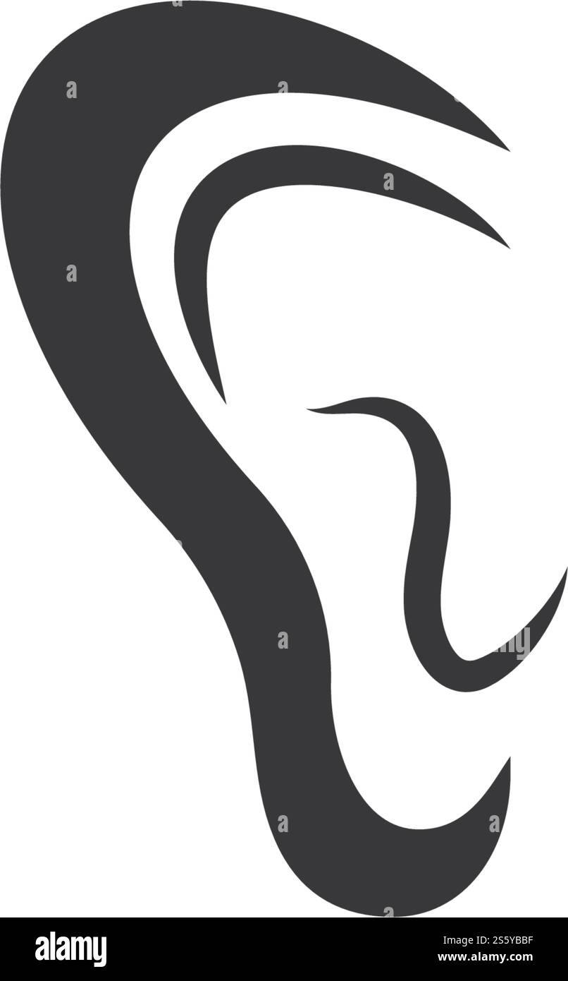 Hearing Logo Template vector Stock Vector Image & Art - Alamy