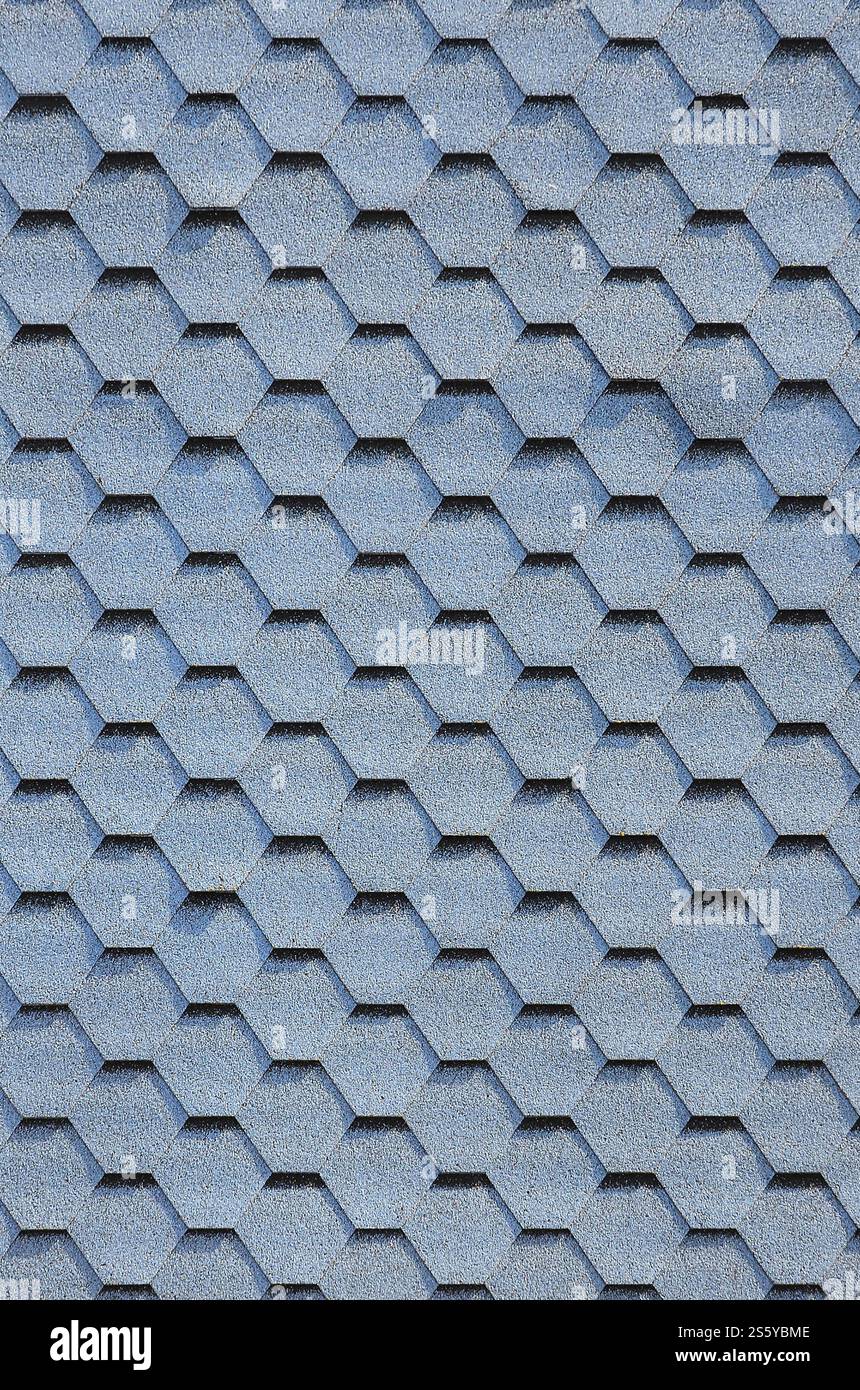 Modern roofing and decoration of chimneys. Flexible bitumen or slate ...