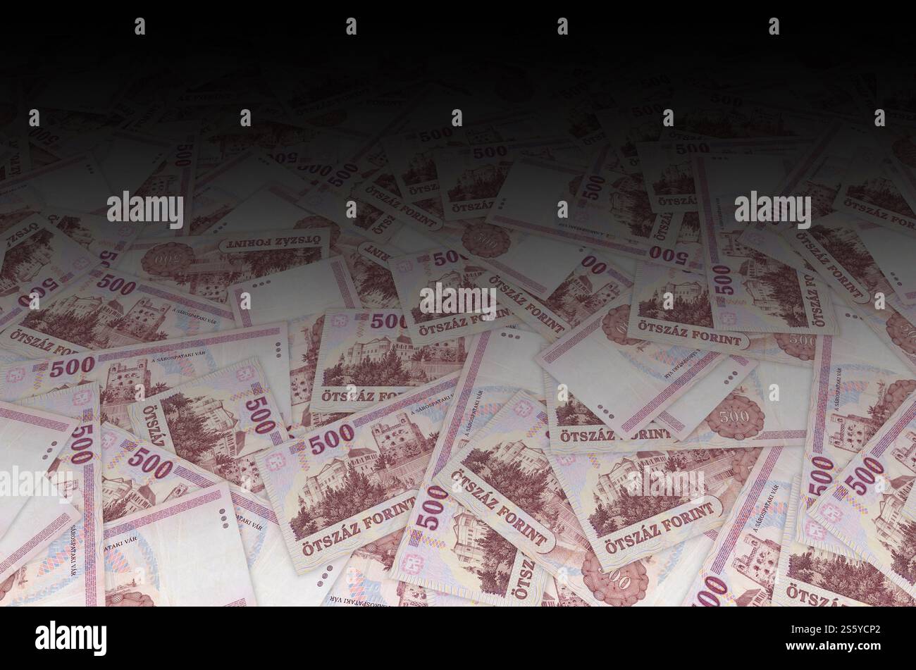 A Sarospatki Var building on Hungary 500 Forint 1993 Banknote pattern ...