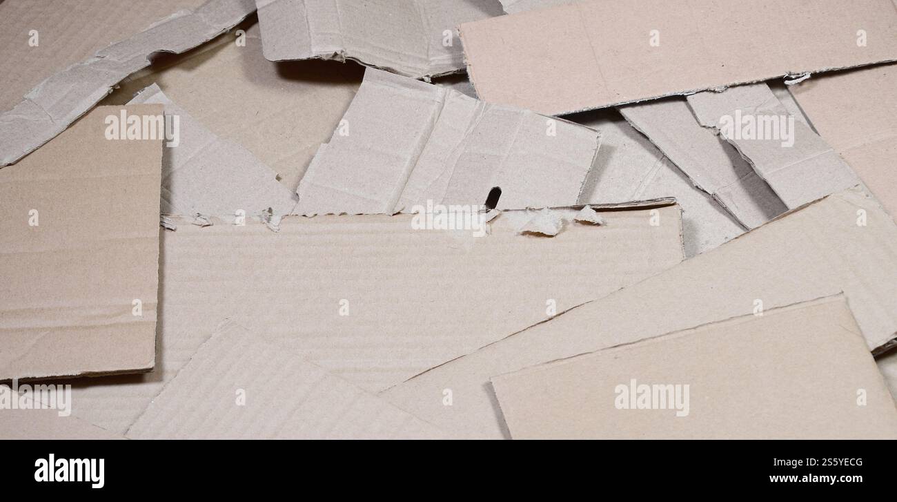 Background of paper textures piled ready to recycle. A pack of old ...
