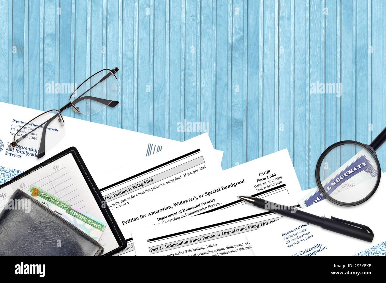 USCIS form I-360 Petition for amerasian, widower or special immigrant ...