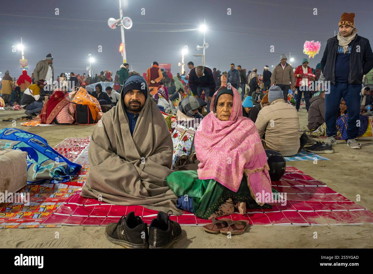 Rakesh Seth, 40, from Jaunpur in Uttar Pradesh state, sits with his ...