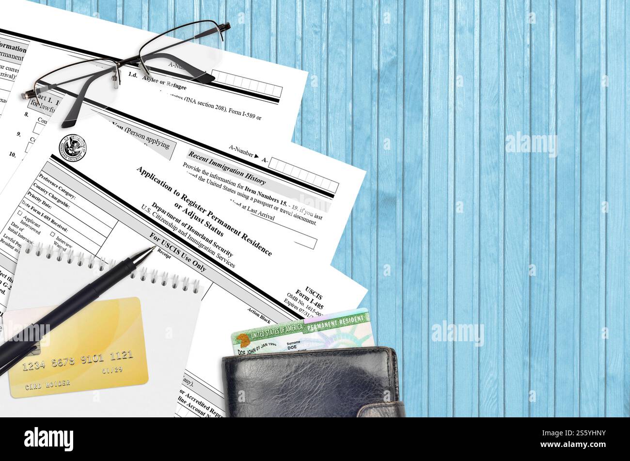USCIS form I-485 Application to register permanent residence or adjust ...