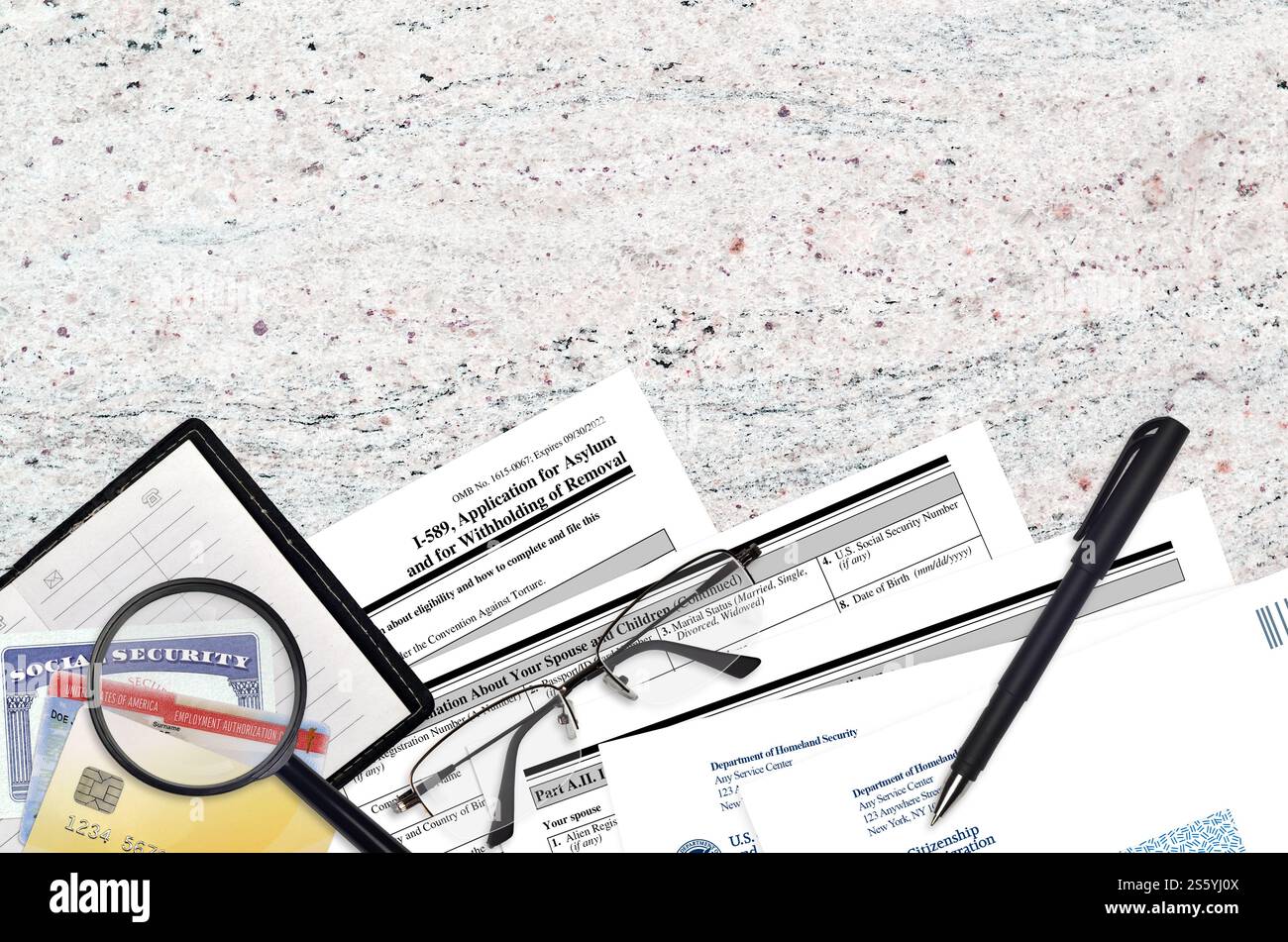 USCIS form I-589 Application of asylum and for withholding of removal ...