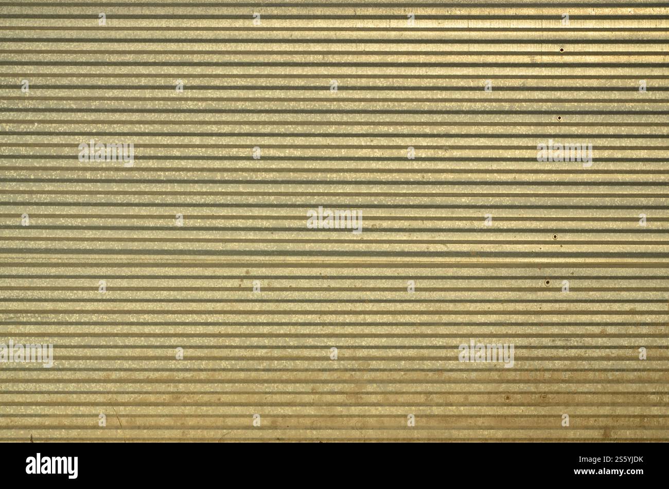 Siding, metal panels texture closeup in the daytime outdoors. Metal ...