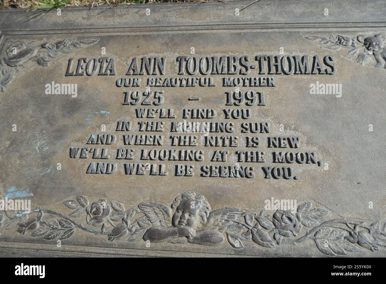 Glendale, California, USA 13th January 2025 Leota Ann Wharton Toombs ...