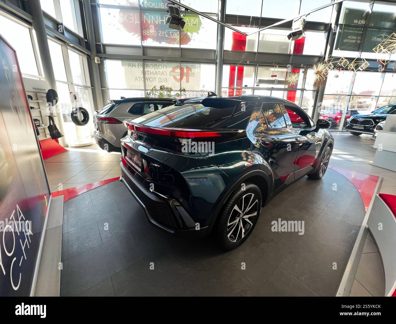 Kyiv, Ukraine - January 14, 2025: A sleek and modern Toyota C-HR ...