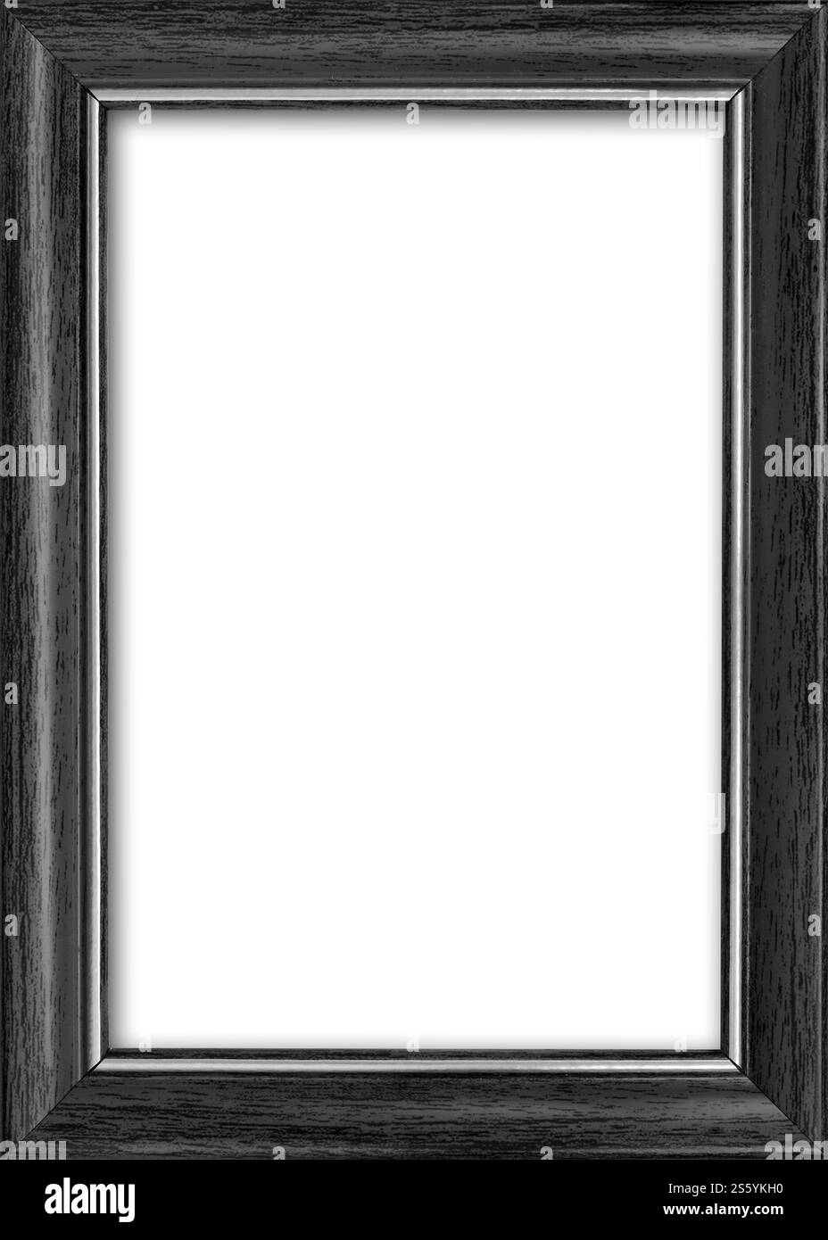 Empty picture frame with a free place inside, isolated on white ...
