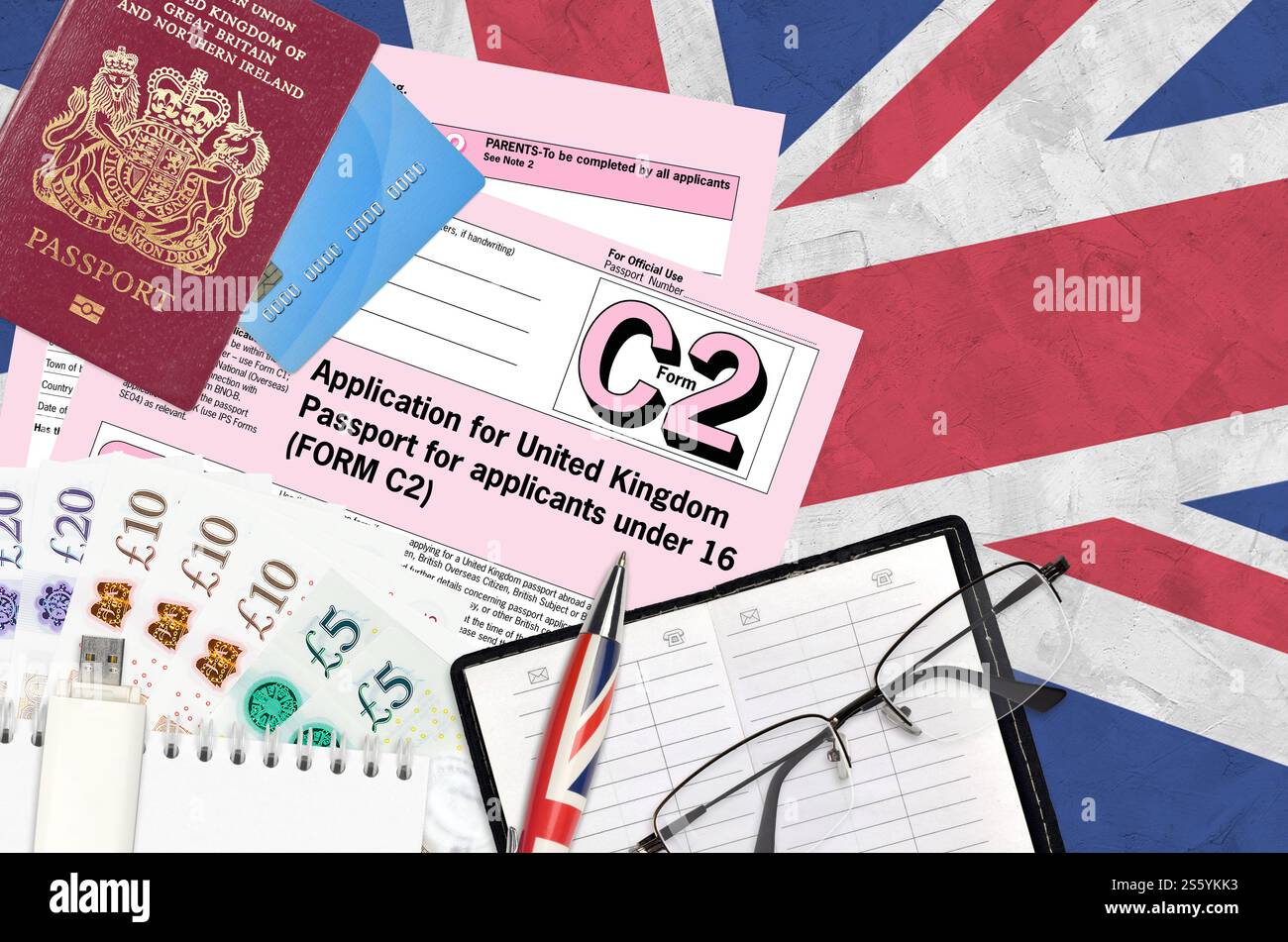 English form C2 Application for United Kingdom passport for applicants ...