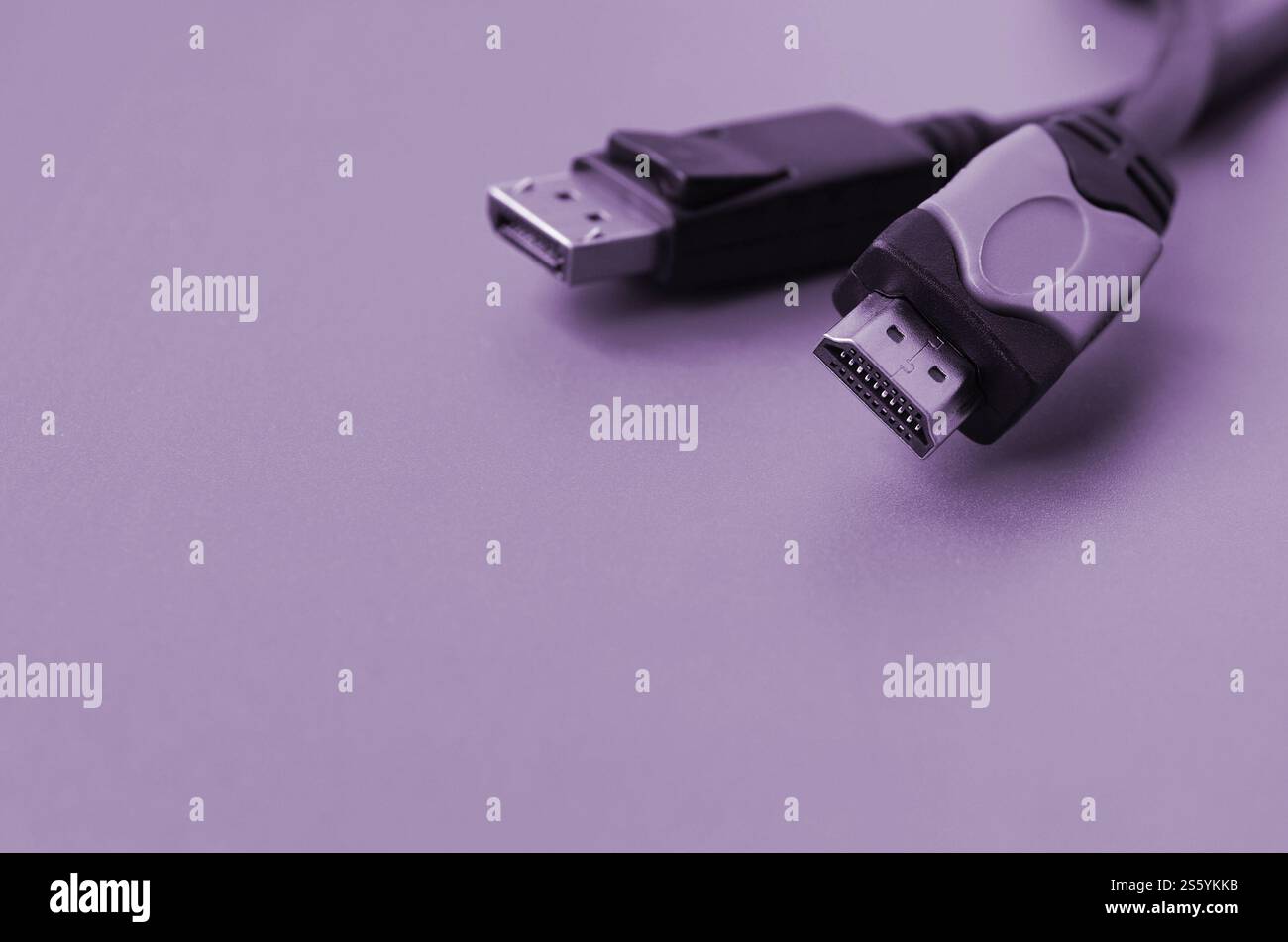 Audio video HDMI computer cable plug and 20-pin male DisplayPort gold ...