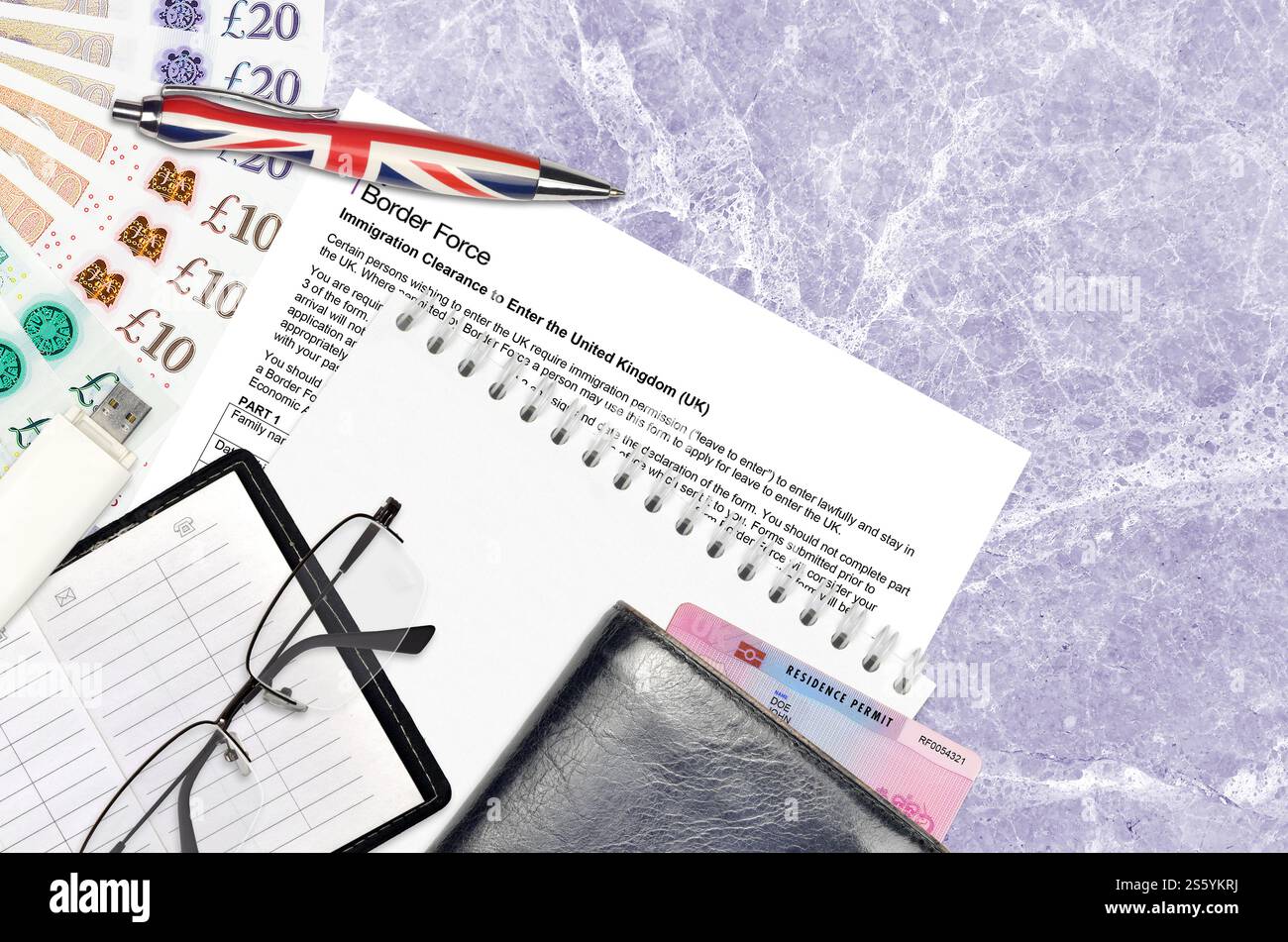 English form Immigration clearance to enter the UK from Border force ...