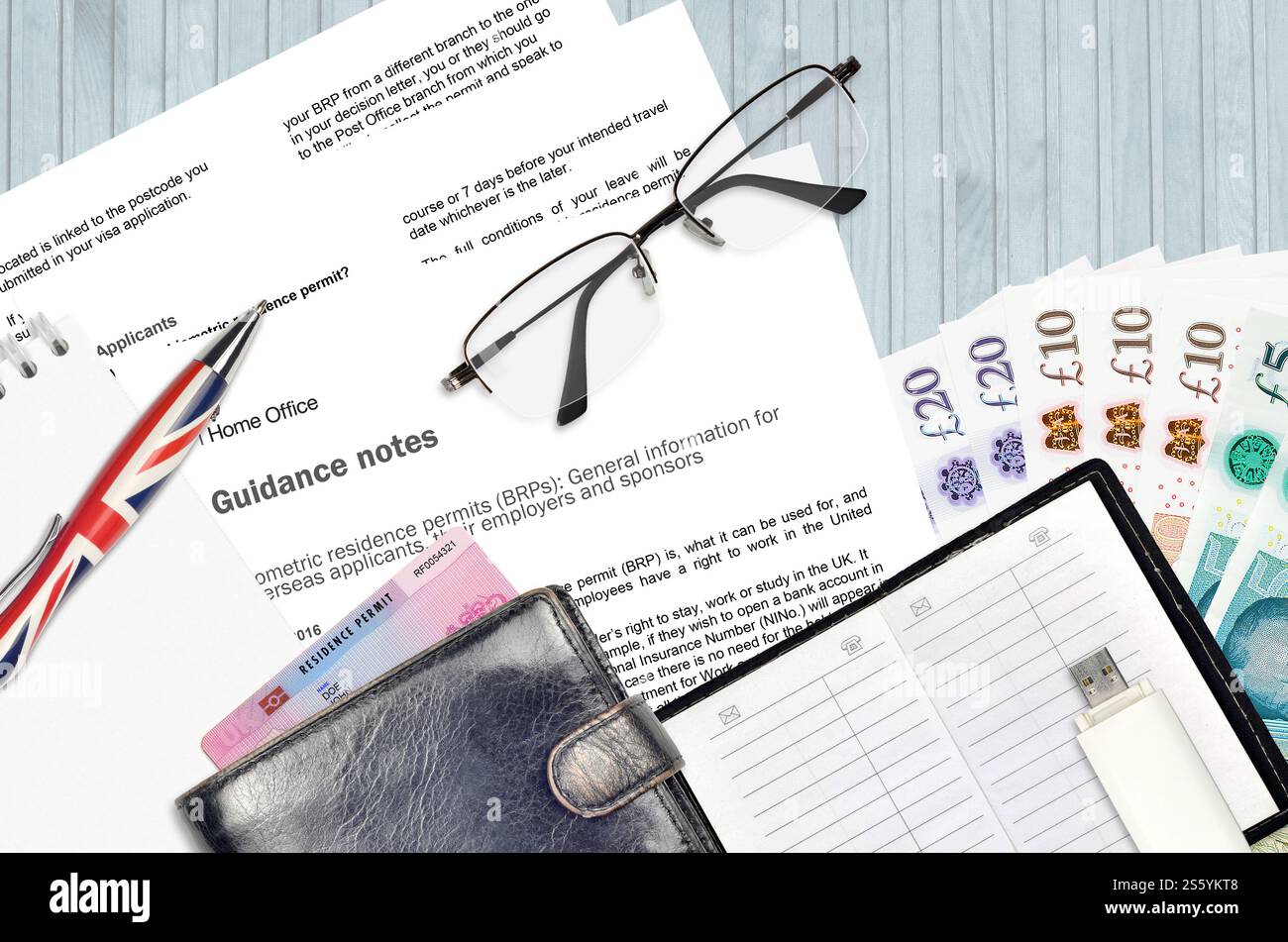 English form BRP with guidance notes to applying biometric residence ...