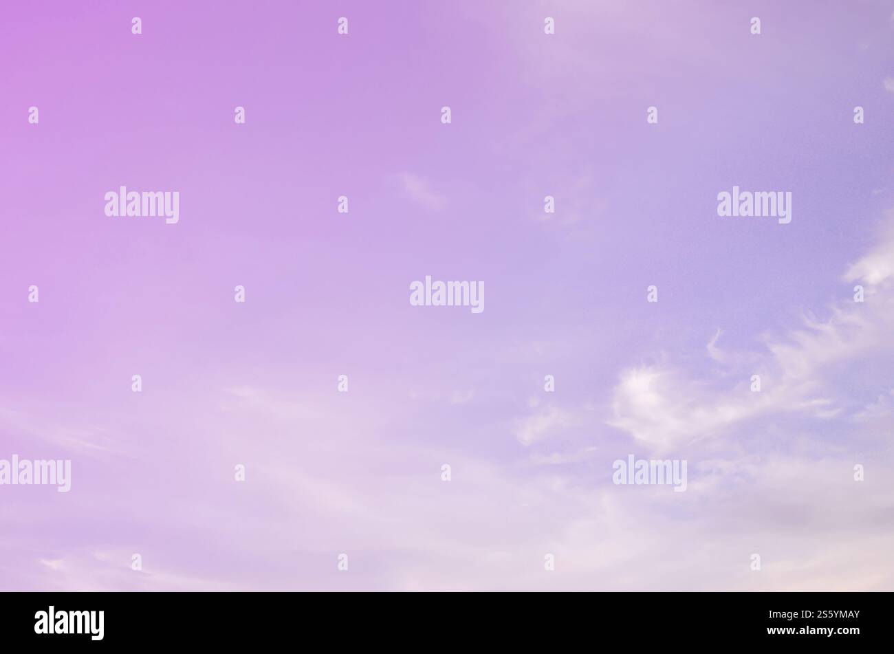 Heavenly space of blue color with a lot of thick white clouds ...