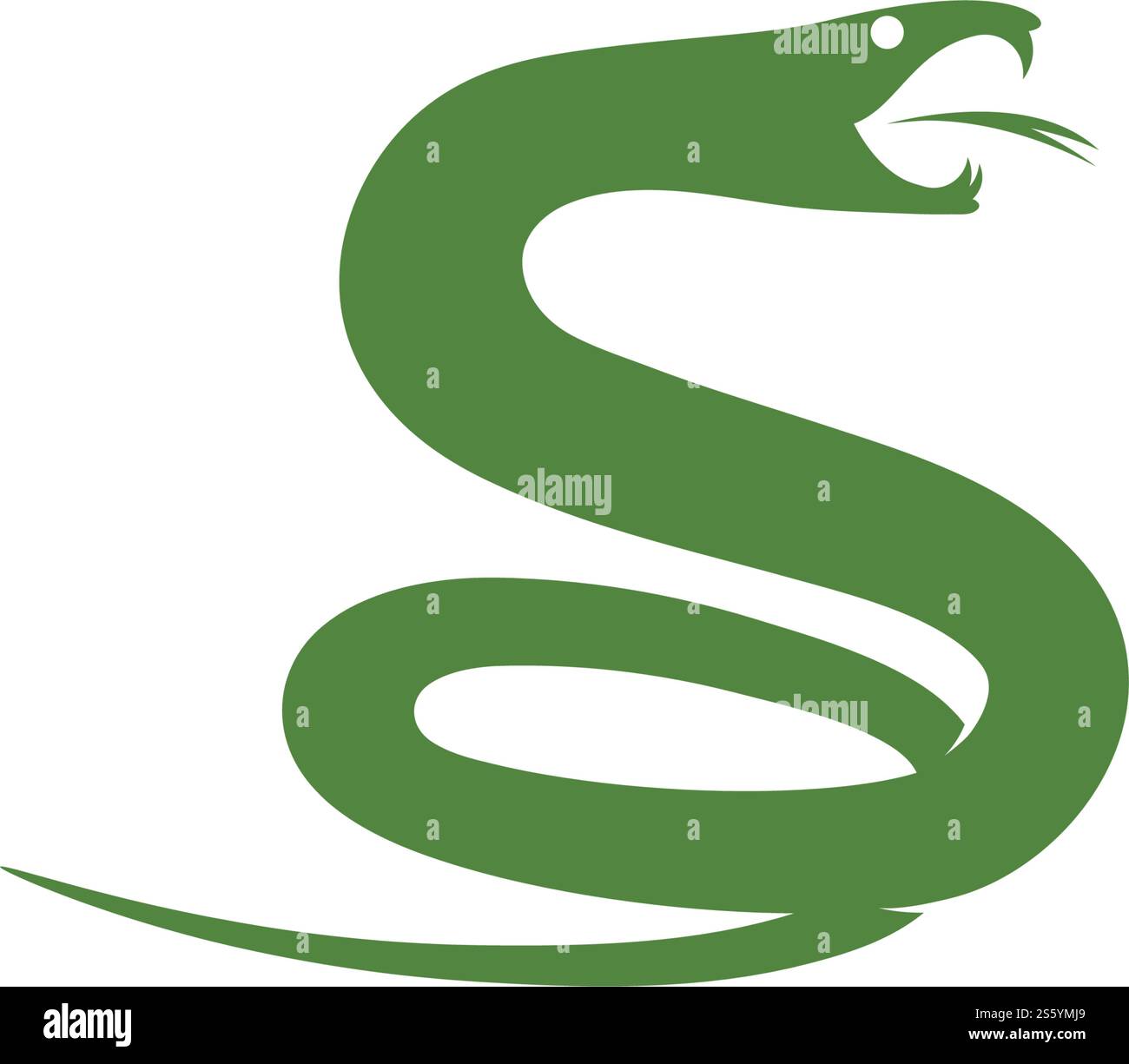 Snake logo vector ilustration template Stock Vector Image & Art - Alamy