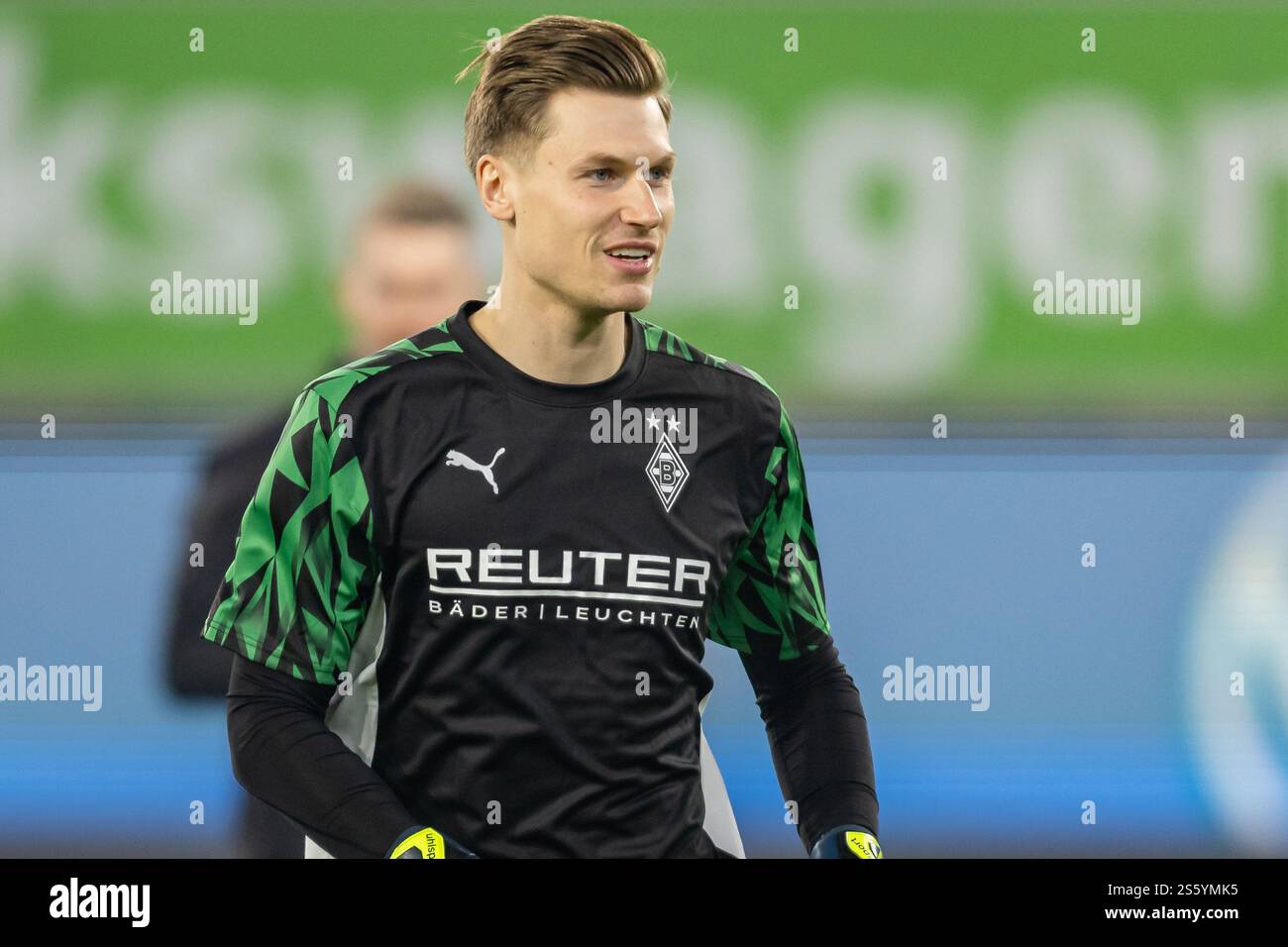 Wolfsburg, Germany. 14th Jan, 2025. Goalkeeper Moritz Nicolas of ...