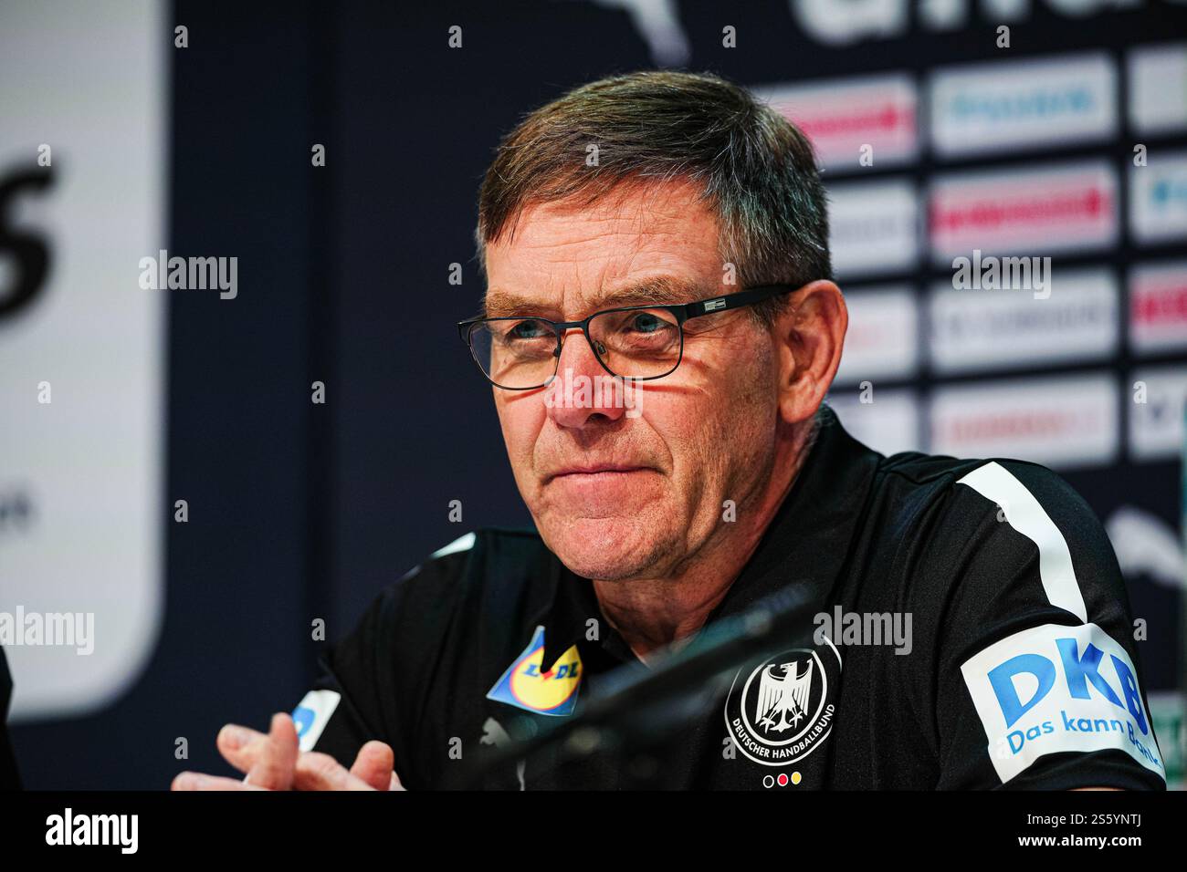 Alfred Gislason (Deutschland, Trainer) GER, Pressekonferenz Deutschland ...