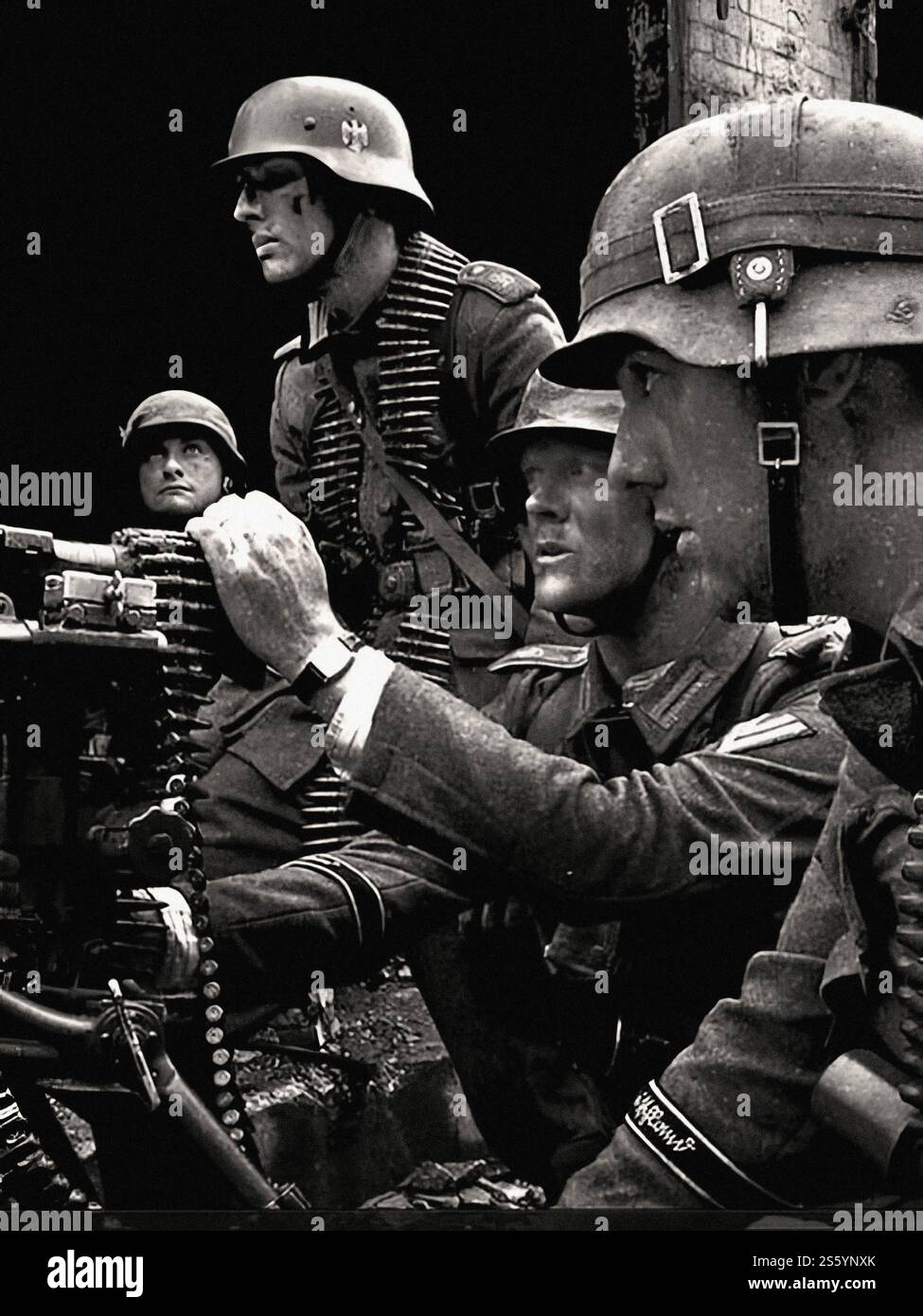 German MG-34 crew - Historical document, photographer unknow Stock ...