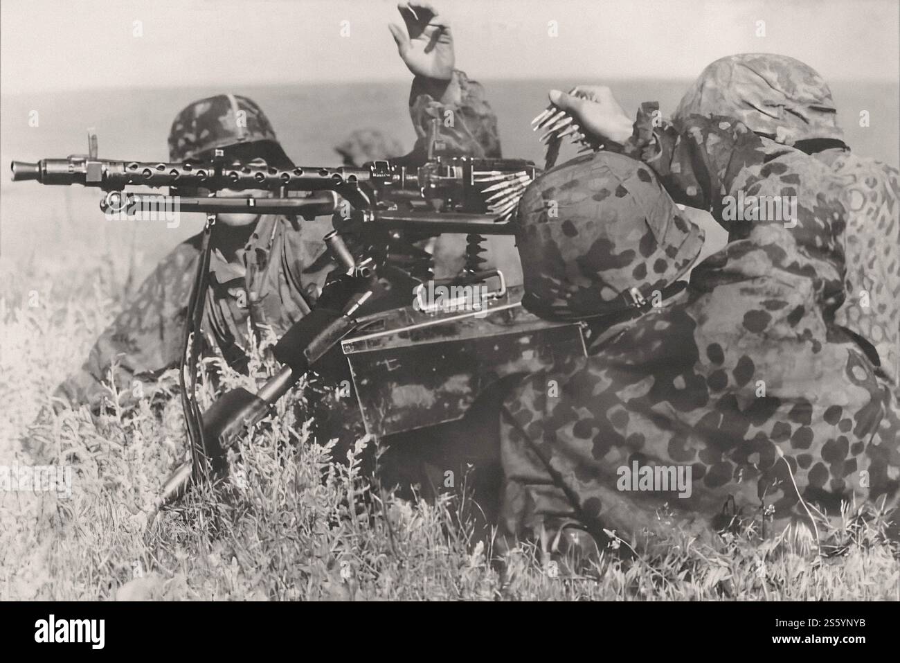 German soldiers from the SS Division - Leibstandarte Adolf Hitler ...