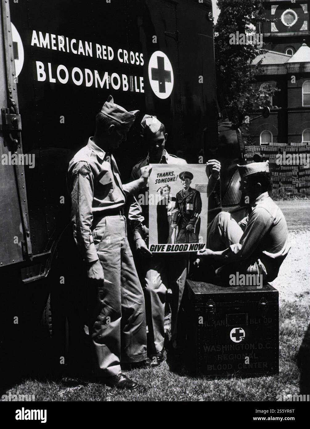 Medicine in Wartime - American Red Cross bloodmobile - Red Cross ...
