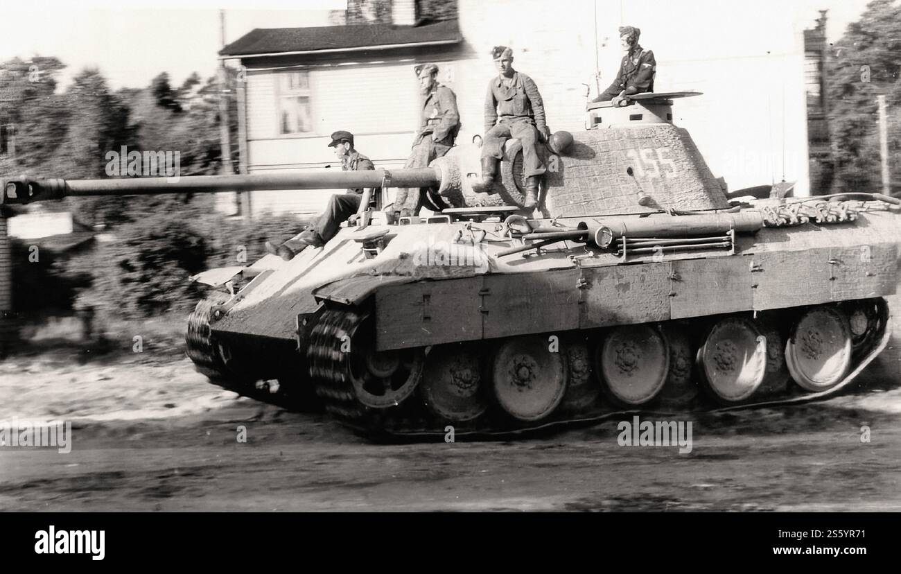 Late command tank Panther Ausf.D - Historical document, photographer ...